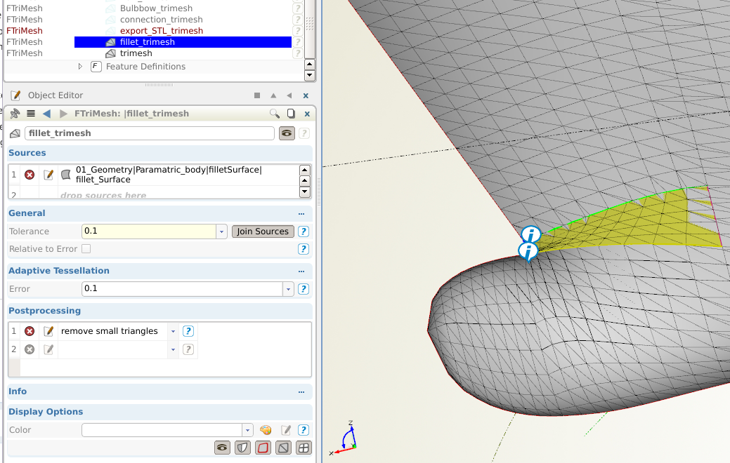 how to fix the trimesh when there is an alarm mark? - Post-Processing ...