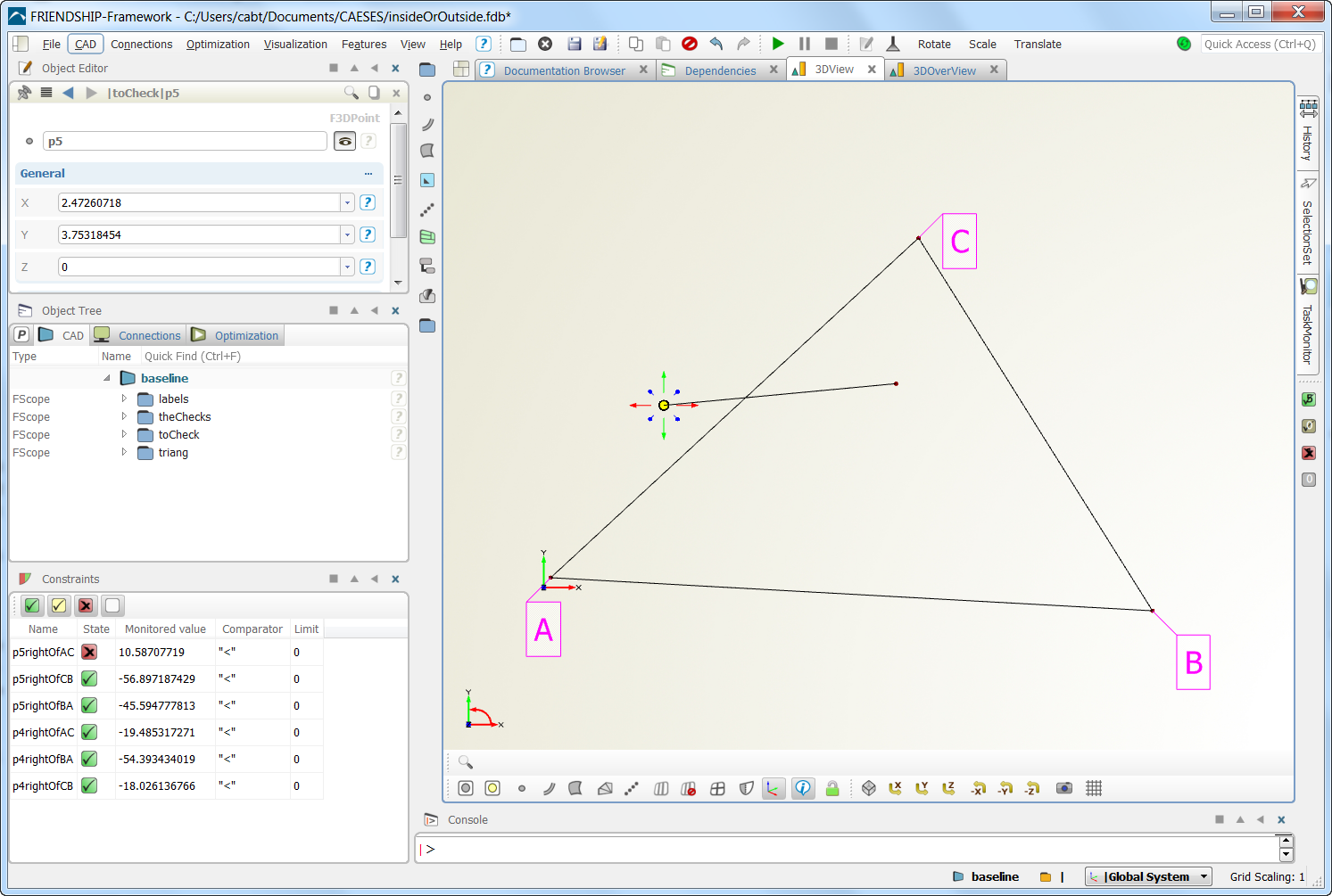 points inside a triangle - Miscellaneous - CAESES Forum