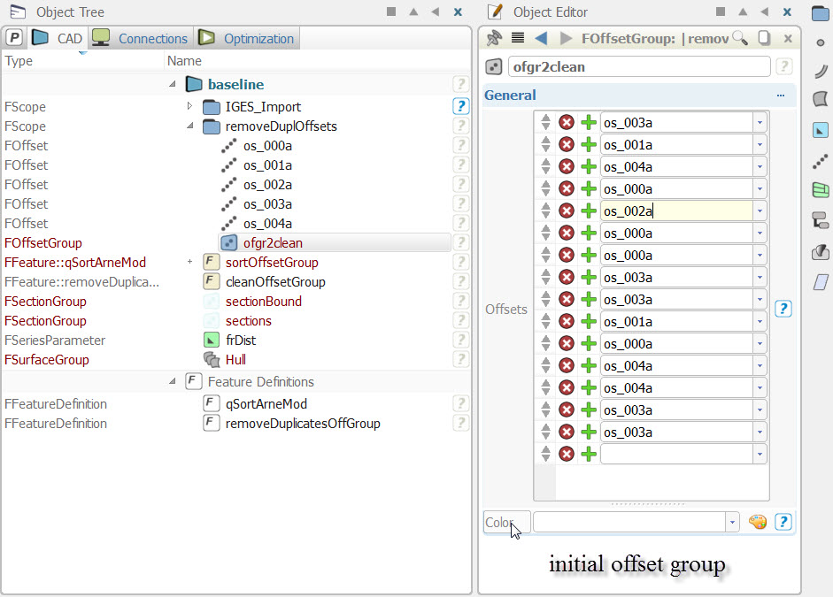 sorting offsets - Feature Programming - CAESES Forum