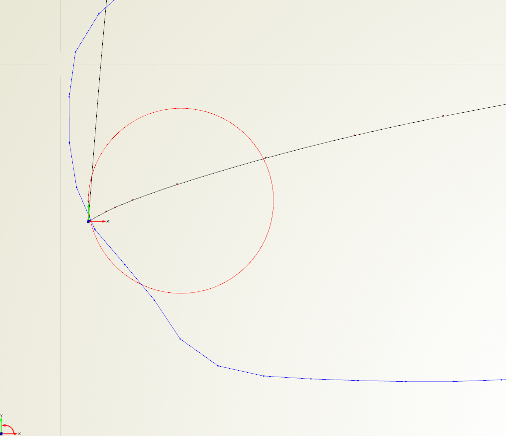 NACA profile with NACA a=0.8 mean line and NACA 66 thickness ...