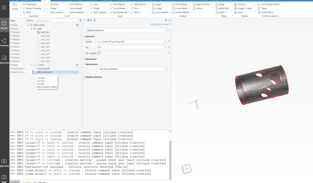 Replacing or recreating STL/triangulated geometry for parameterization ...