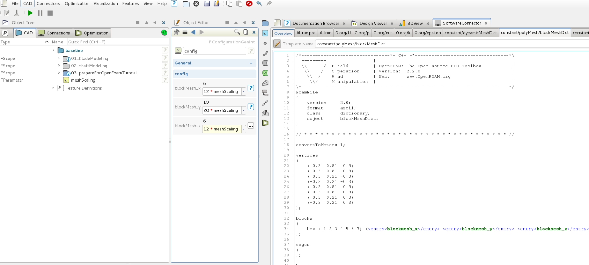 Propeller Design with OpenFOAM › CAESES