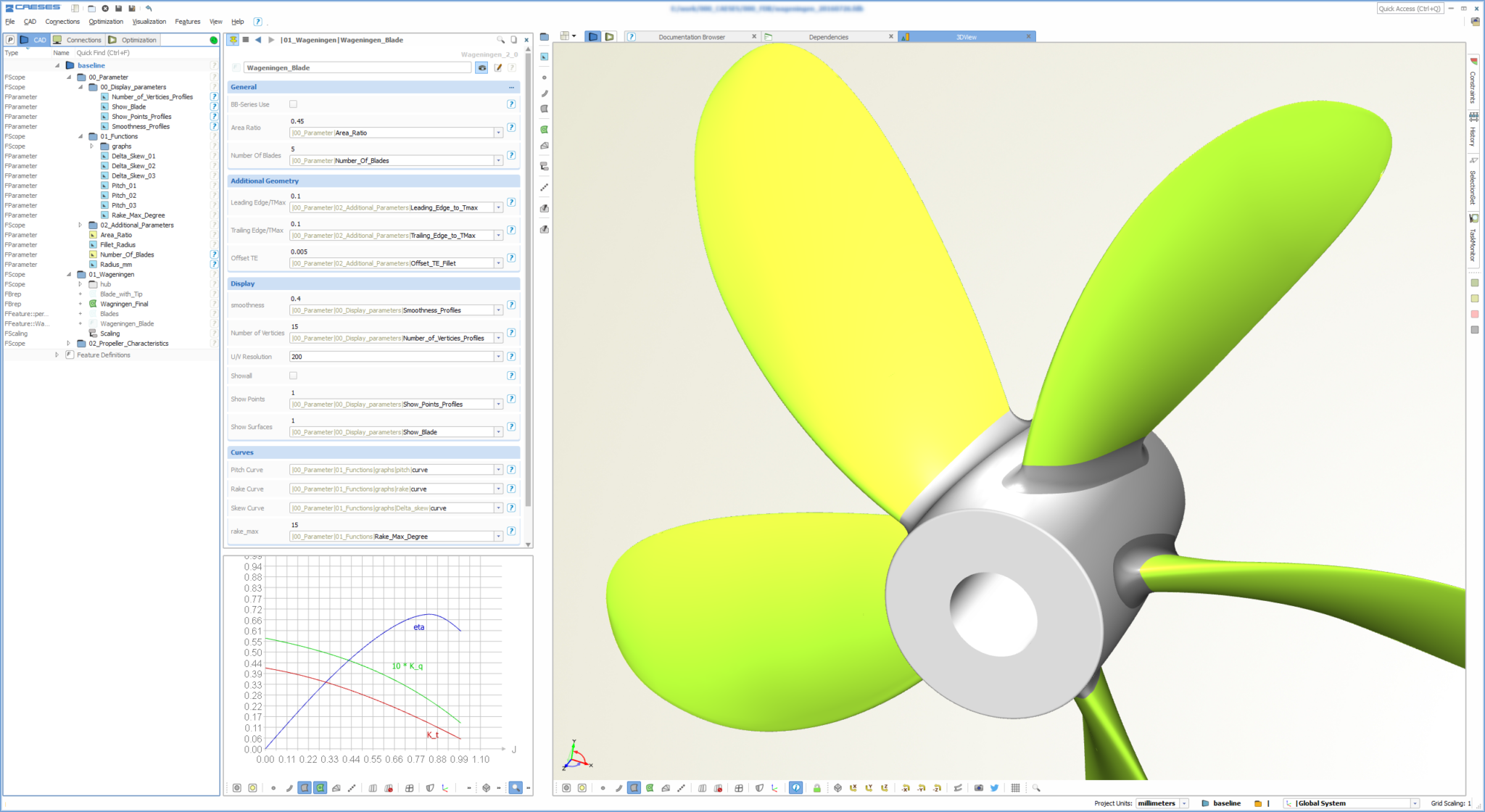 Propeller Design with OpenFOAM › CAESES