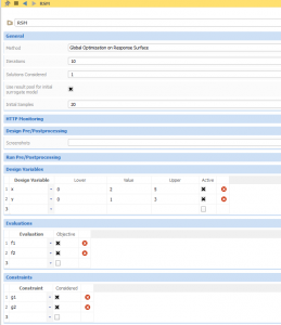Global Optimization using Response Surfaces › CAESES