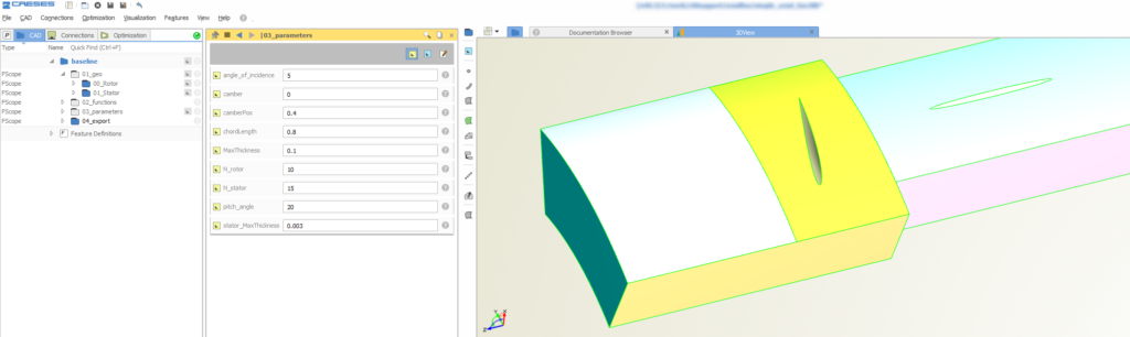 Axial Fan Optimization › CAESES